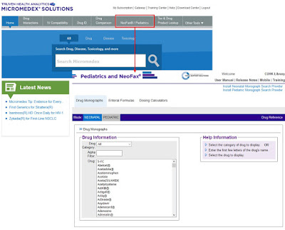 Li Ping Medical Library @ CUHK: NeoFax and Pediatrics