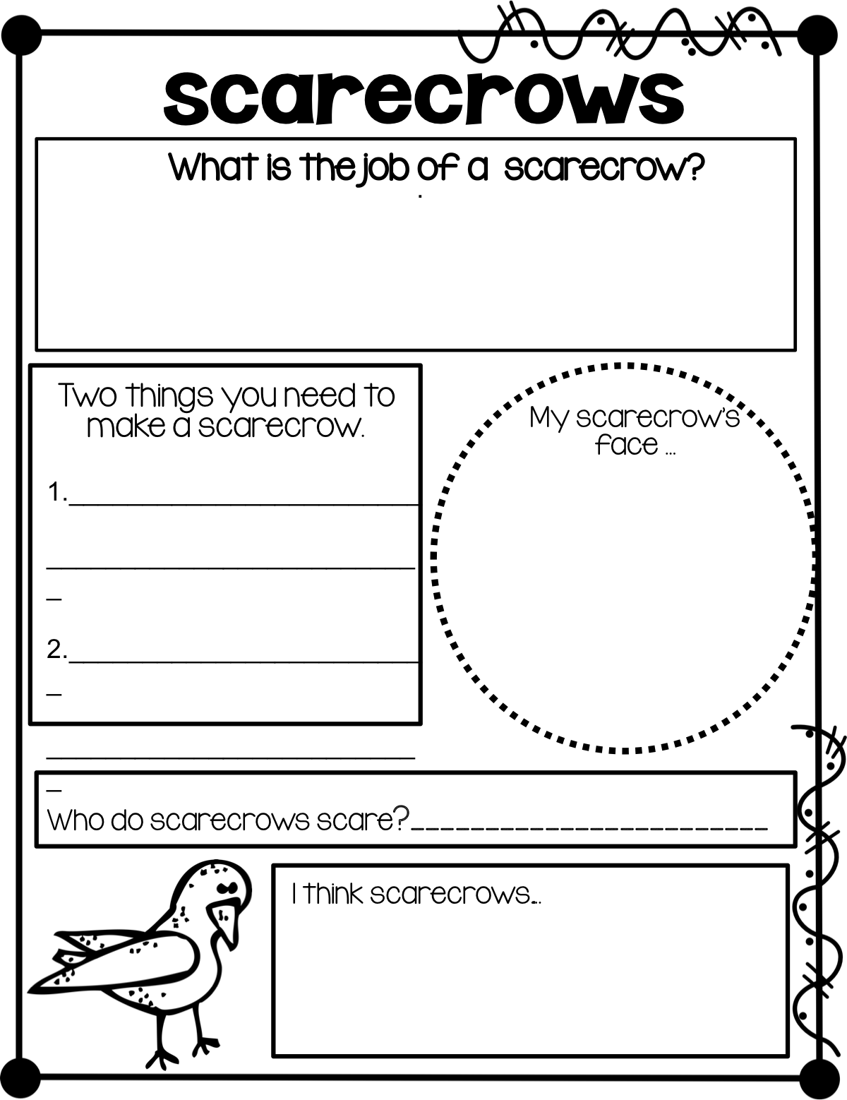 1st Grade Hip Hip Hooray!: Scarecrow Fun...Building Comprehension ...