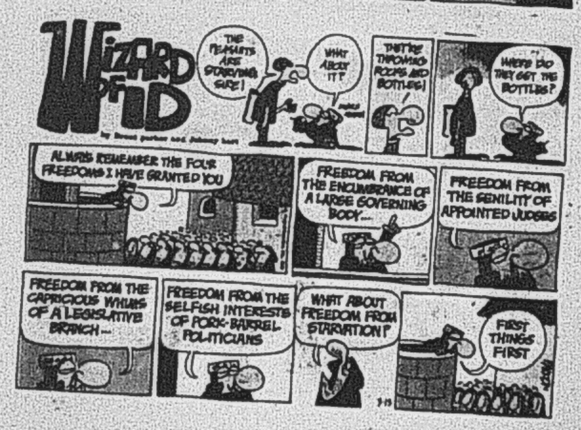 Sunday Comics Debt: Famine Snapshots