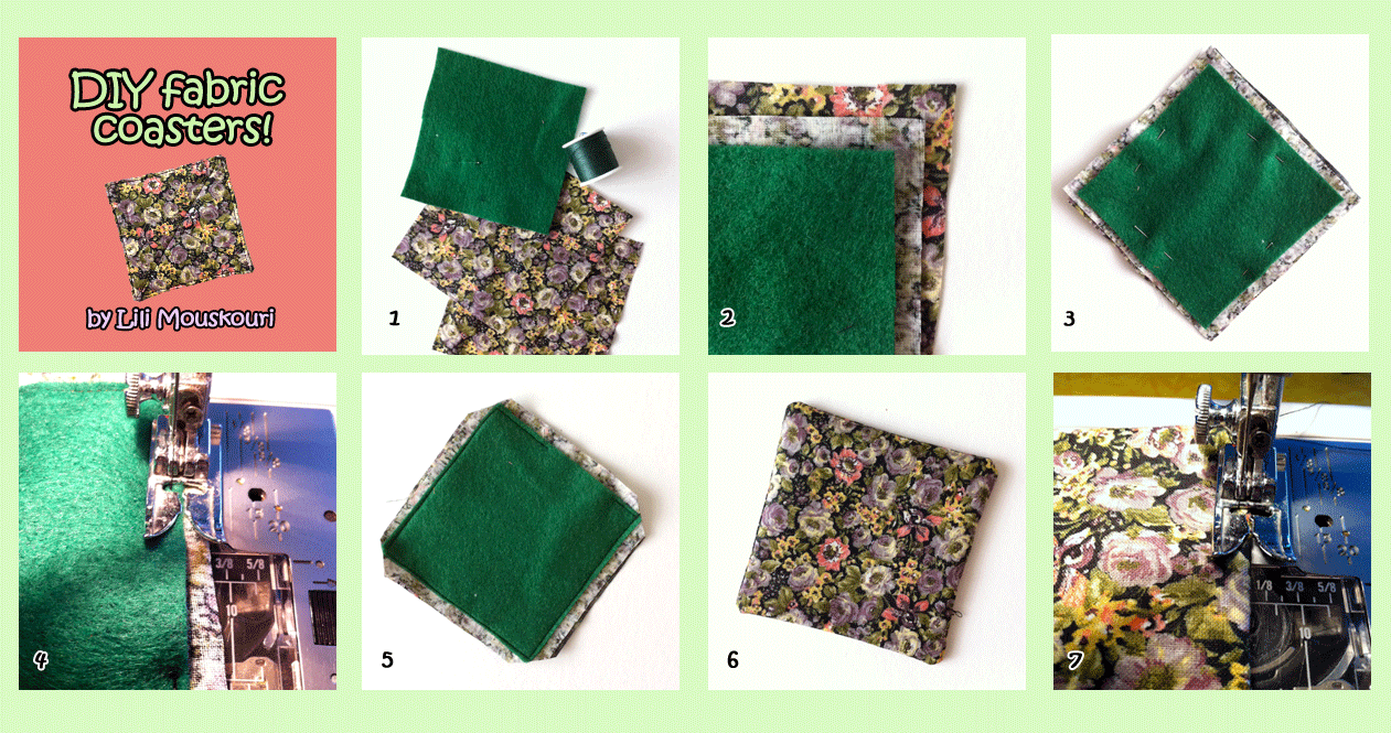 DIY Fabric coaster tutorial | Gettin' Crafty with Natalie