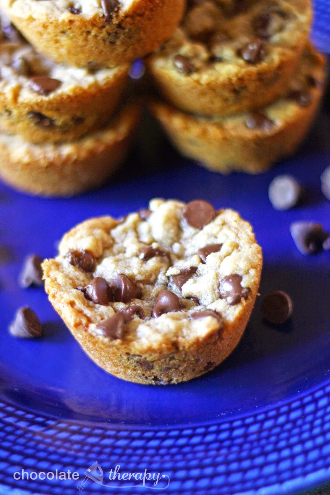 Chocolate Therapy: Peanut Butter Chocolate Chip Cookie Cups