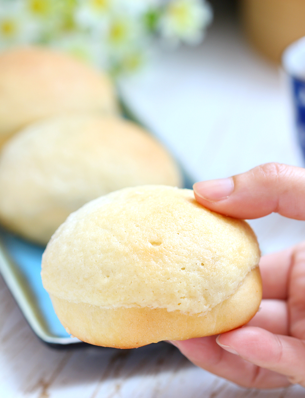 Mini baked char siu buns
