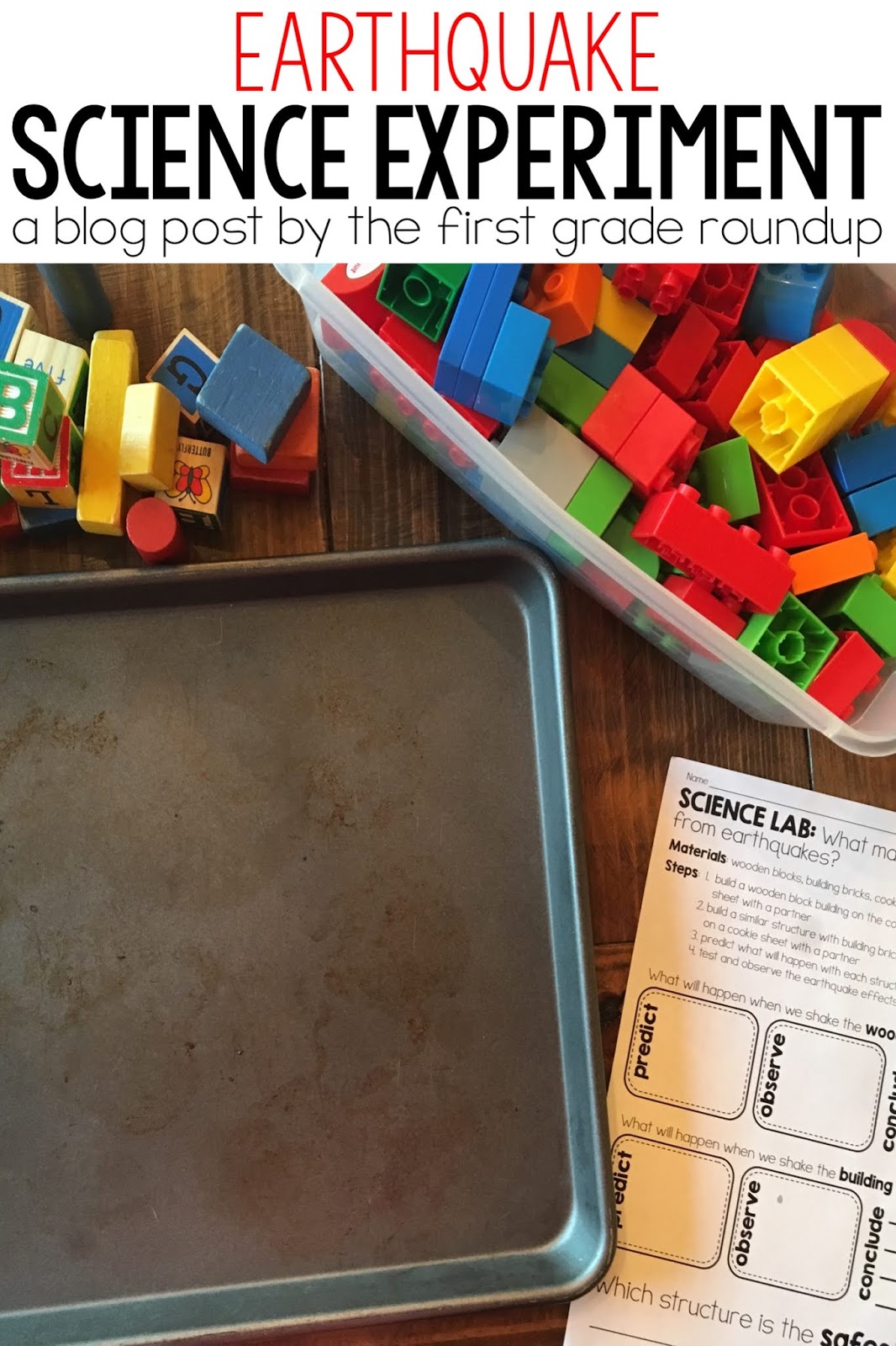 engaging earthquake science experiment for 2nd grade - The First Grade ...