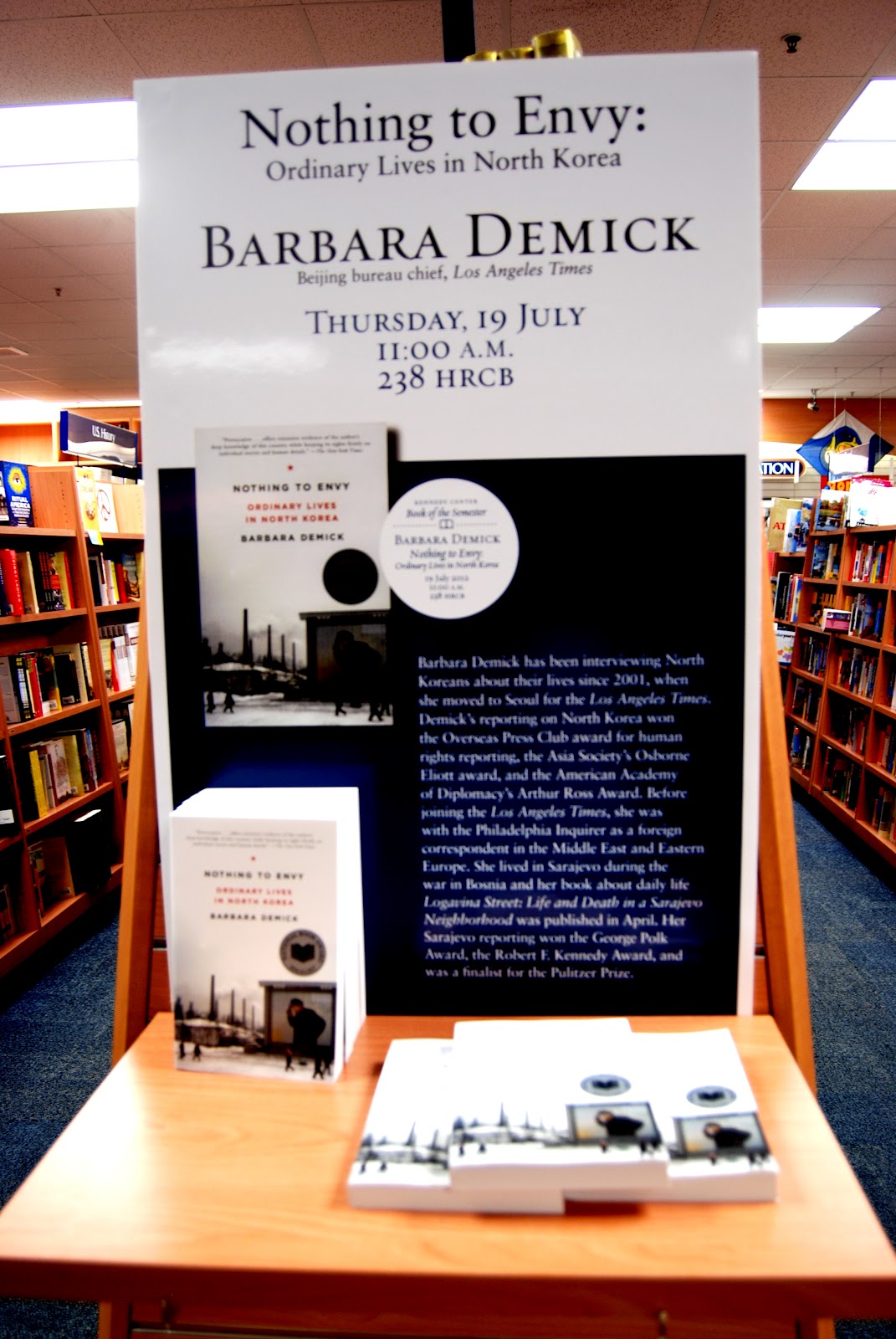 BYU Store Blog: Nothing to Envy: A lecture from Barbara Demick