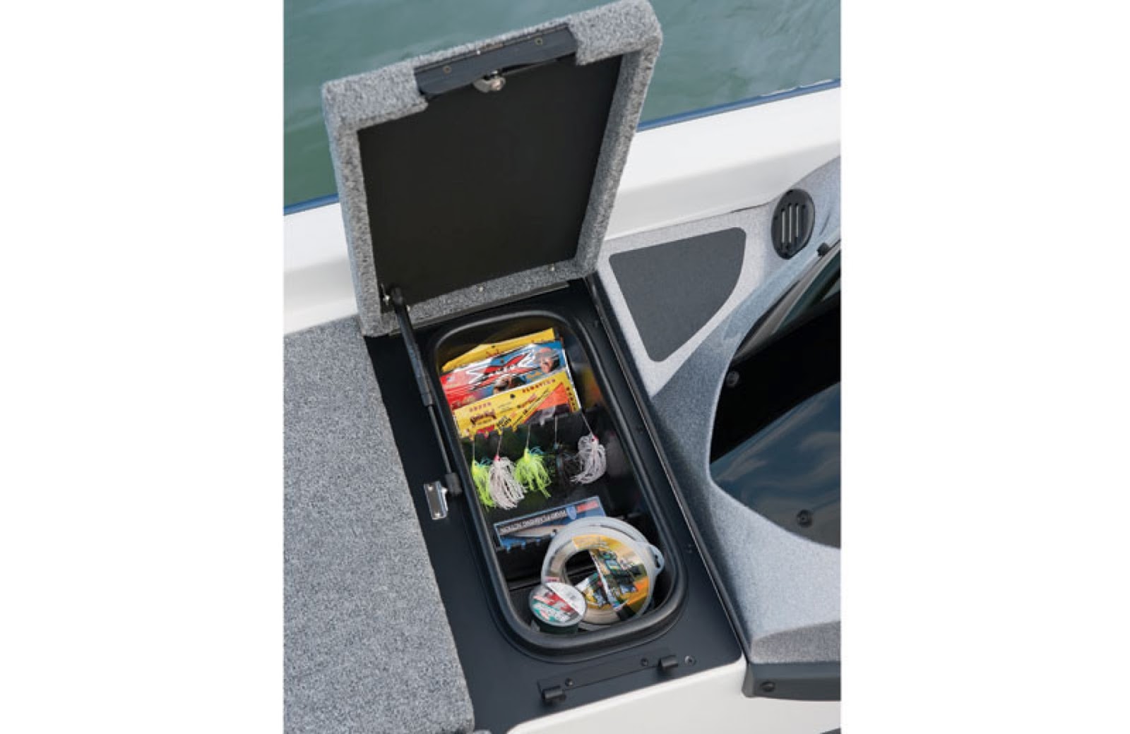 Front deck removable Day Box storage for Skeeter Boats