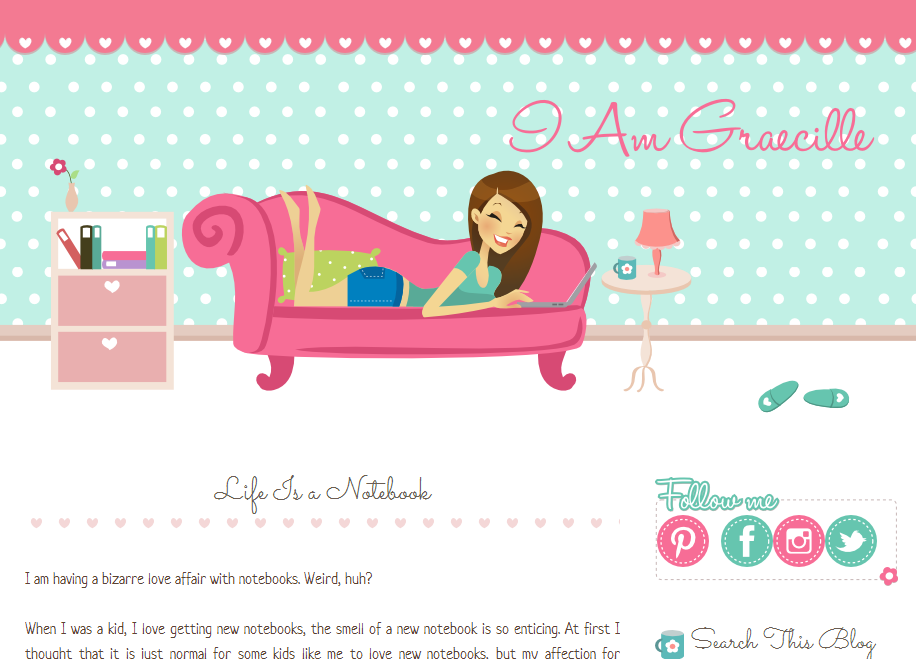 Graecille Personal Woman Blog Design | Ipietoon - Blog Design and ...