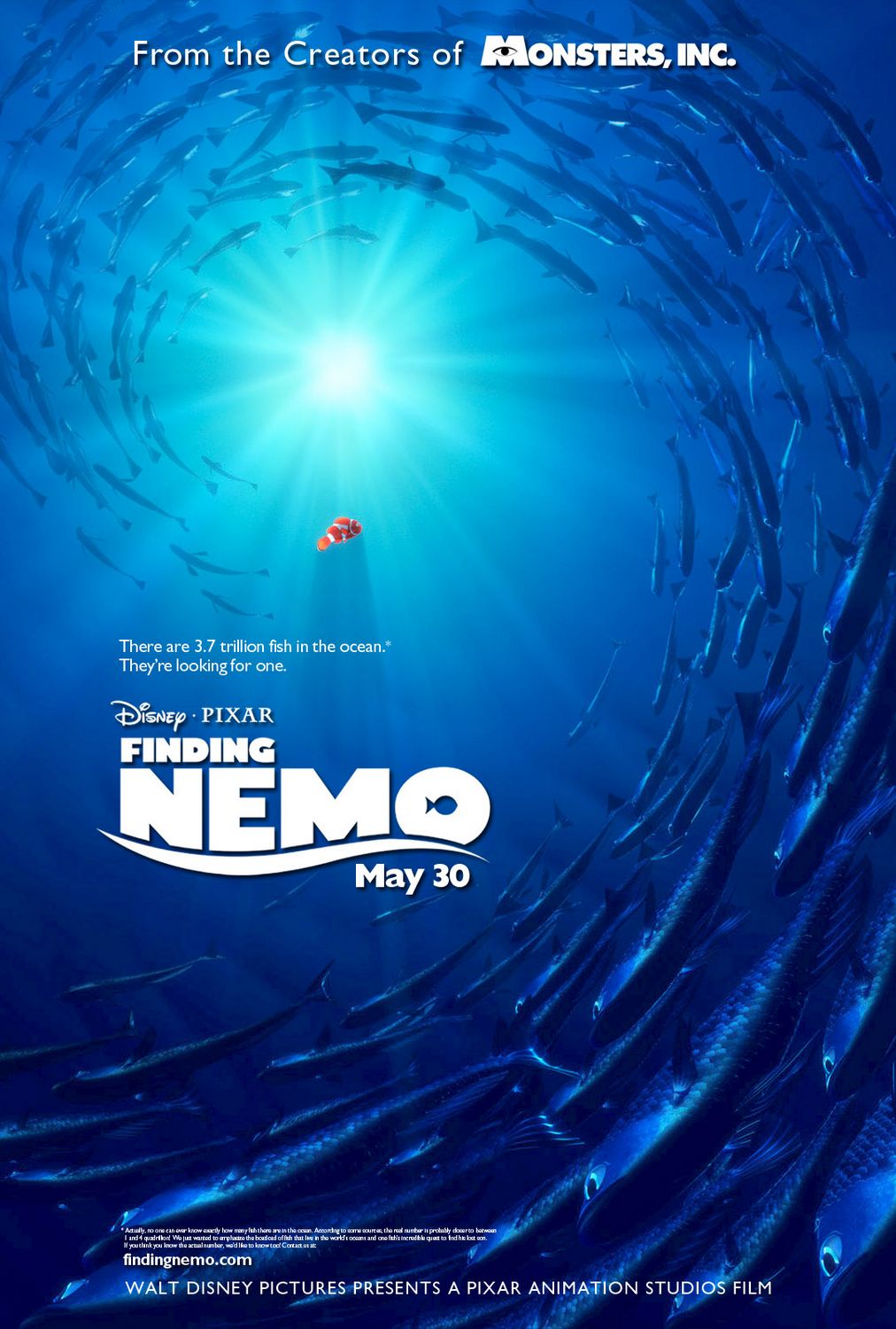 The Geeky Nerfherder: Movie Poster Art: Finding Nemo (2003)