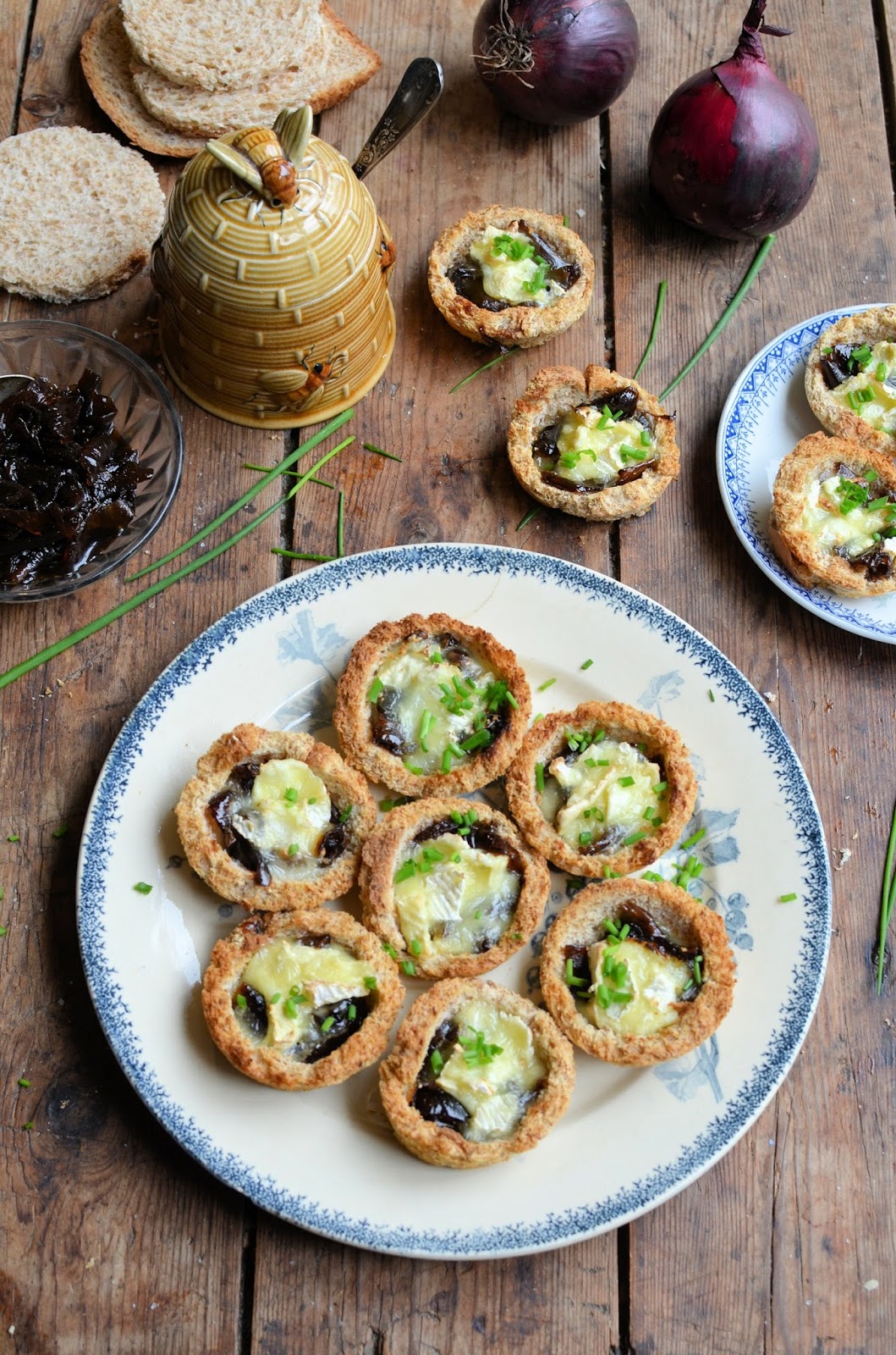 Le Rustique Brie Tartlets With Honey Onion Relish - Claire Justine