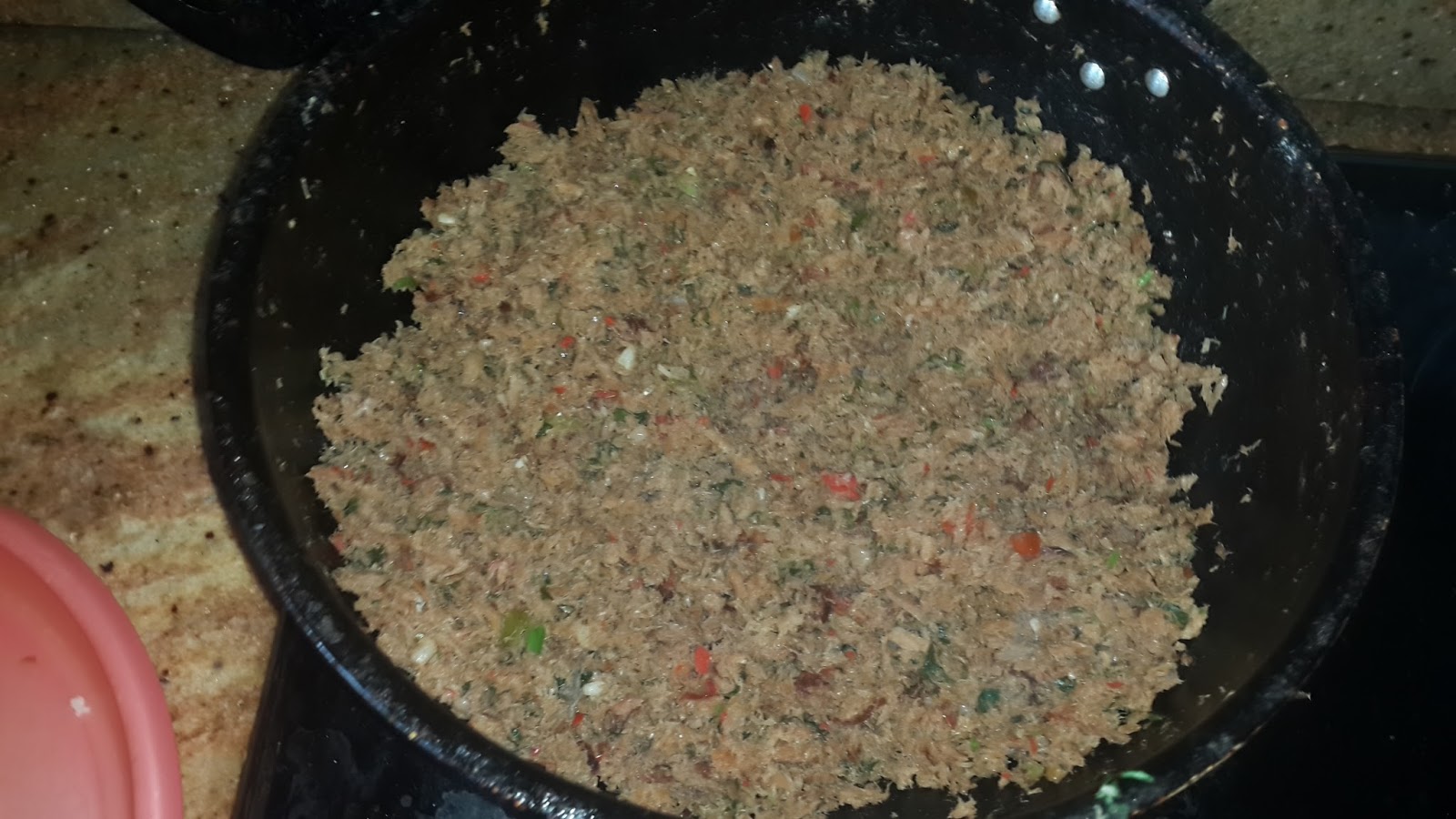 Recetas Mezzoni y Palmera: Pisillo de pescado salado con arepa