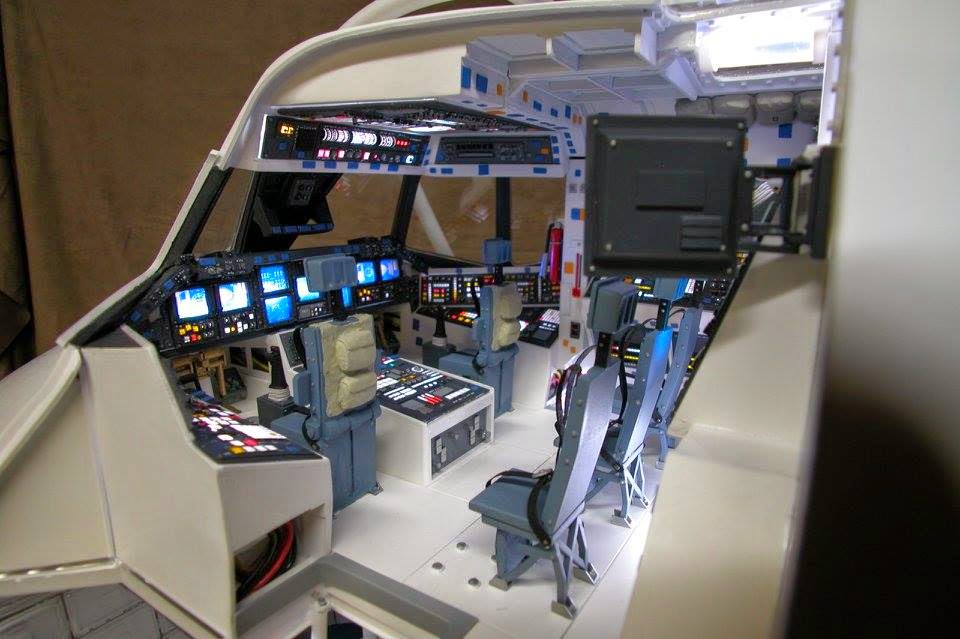 Bruce's Scale Modeling Domain: 1/12th scale space shuttle cockpit cutaway