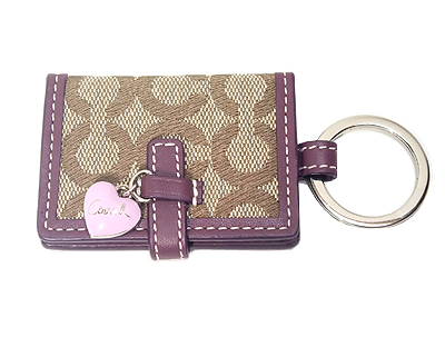 LADIES BAG ONLINE: #523 - COACH SIGNATURE PICTURE FRAME KEYCHAIN 92747