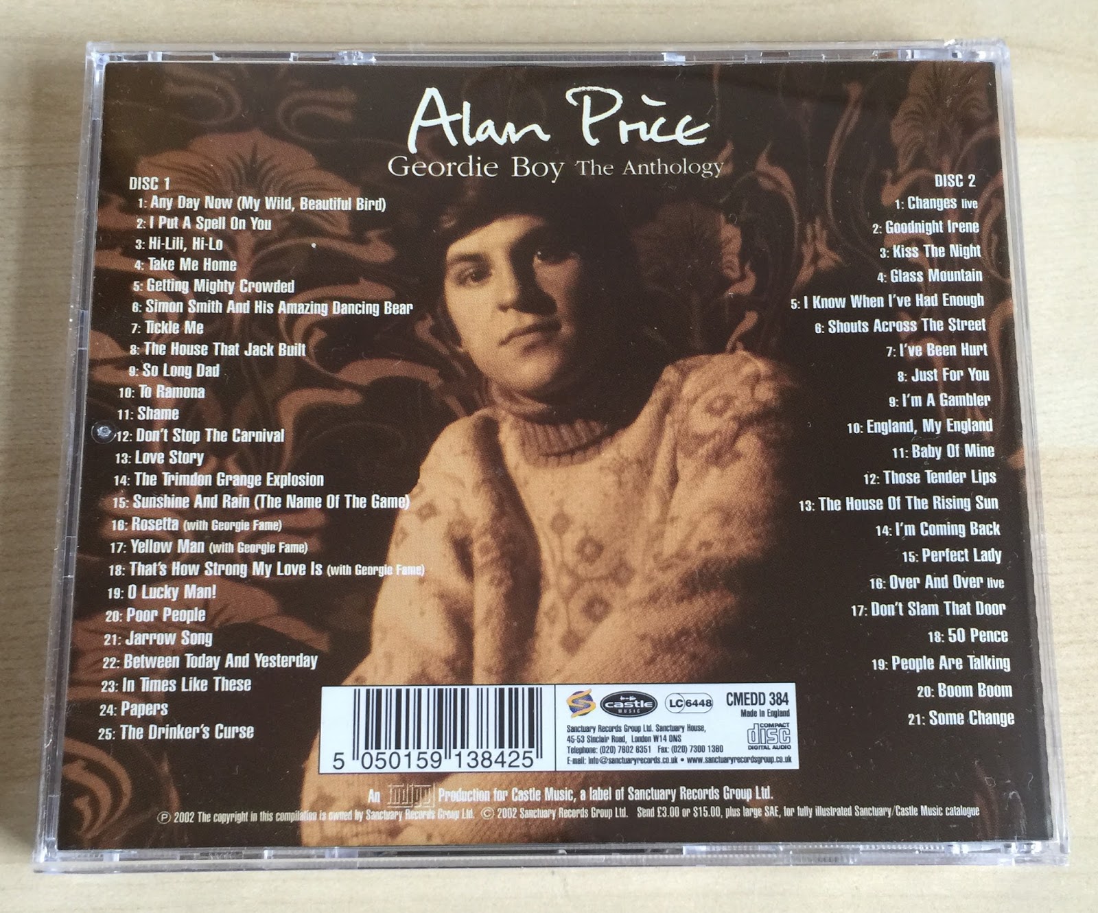 Sounds Good, Looks Good...: "Geordie Boy: The Anthology" by ALAN PRICE ...
