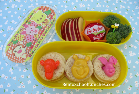 Bento School Lunches : Winnie the Pooh, Tigger and Piglet bento lunches (2)