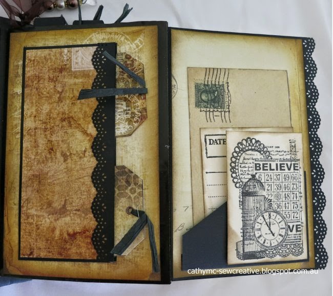 Sew Creative: Vintage Paper Bag Mini Album plus a Video Tutorial