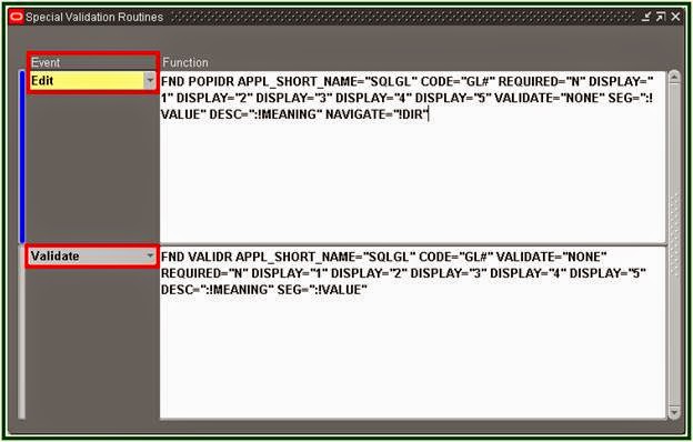 Oracle Applications Aol Creating Custom Account Flex Field Parameter In Concurrent Programs