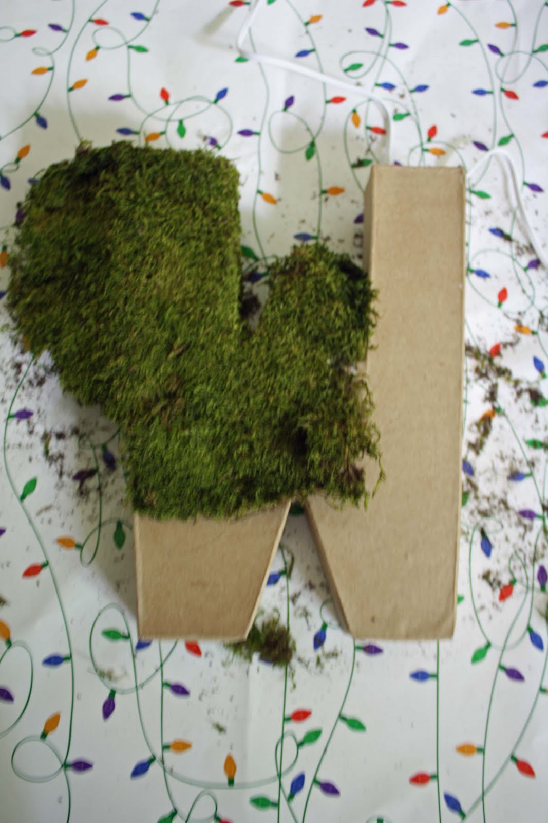 dwell and tell: Honey, You Mossed Try It! - (DIY Moss Letter)