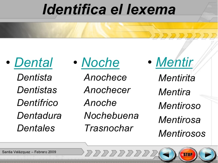 Biología 2 C201: Los lexemas y su importancia