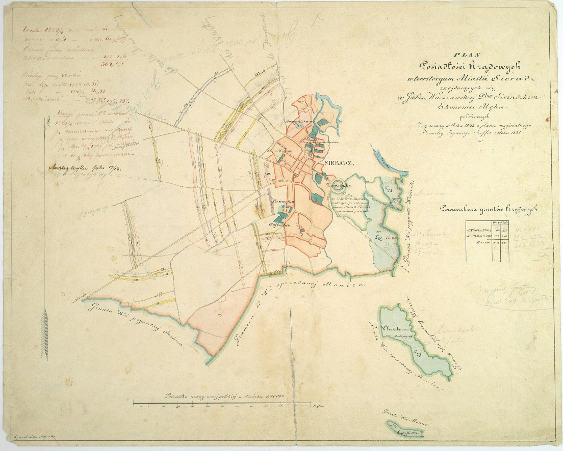 Toponimia regionu sieradzkiego: Sieradz (1848)