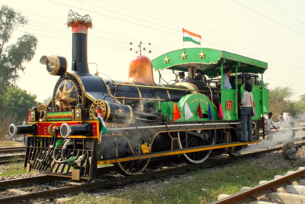 car: Oldest operating steam locomotive, the Fairy Queen, 1855