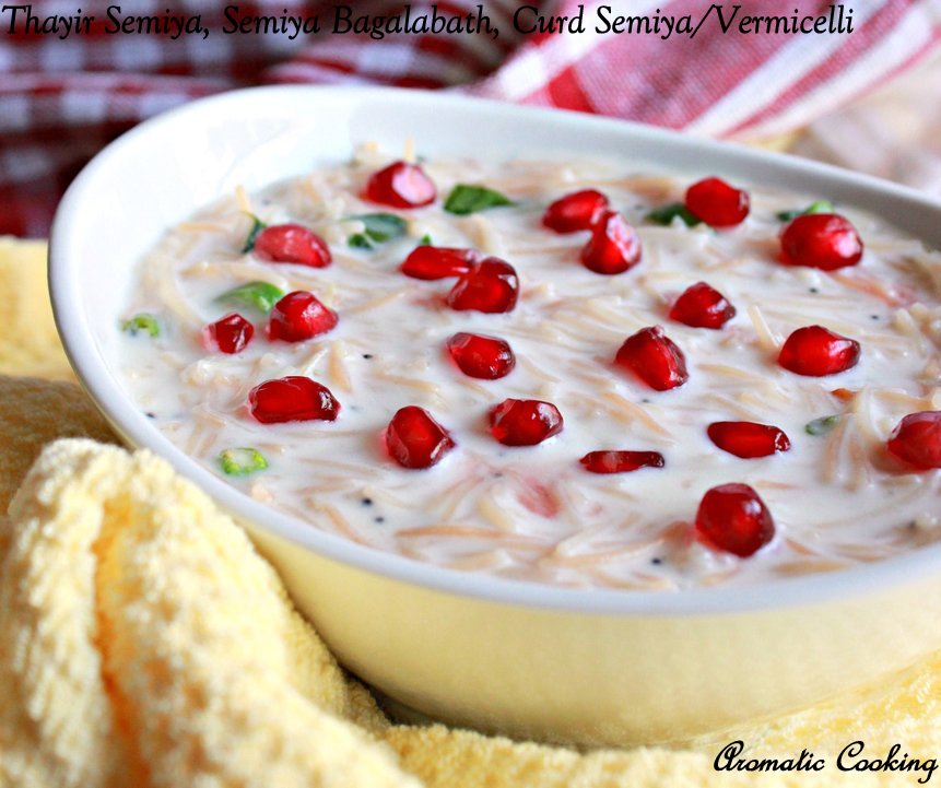 Thayir Semiya, Semiya Bagalabath, Curd Semiya/Vermicelli ~ Beautiful ...