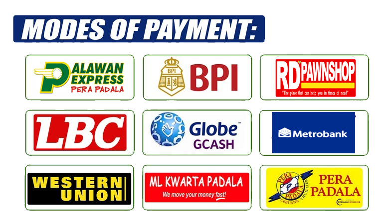 Modes of Payment