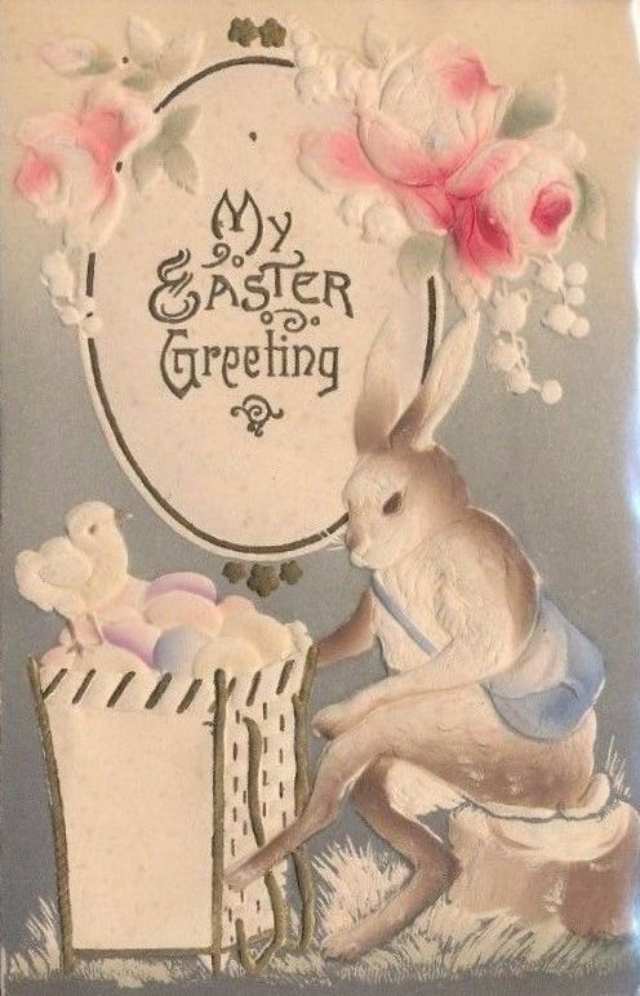A Collection of 30 Cute Bunny Rabbit Vintage Easter Postcards ~ Vintage ...