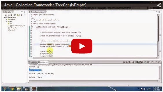 Java Ee Java Collection Framework Treeset Isempty
