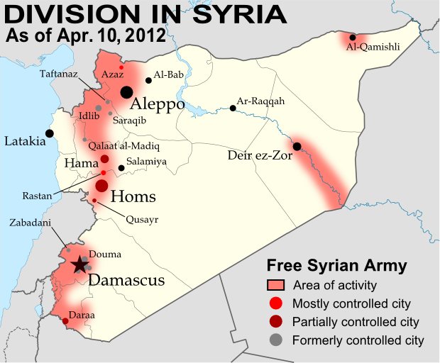 Syrian Uprising: Map Update 3 - Political Geography Now
