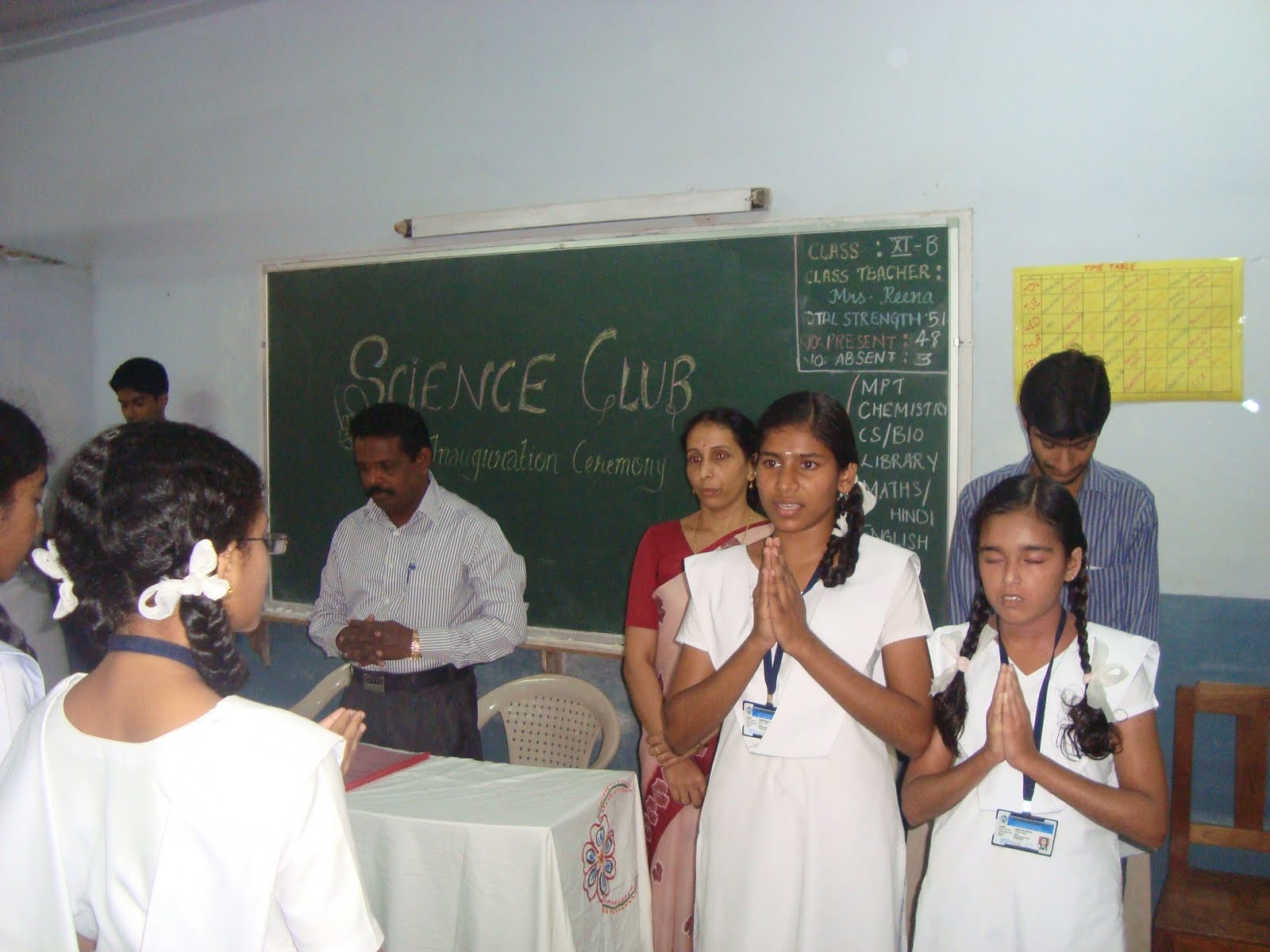 Think With No Limits! Science Club: Science Club Inauguration