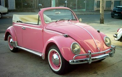 Fãs do Fusca: Fusca Conversível Rosa