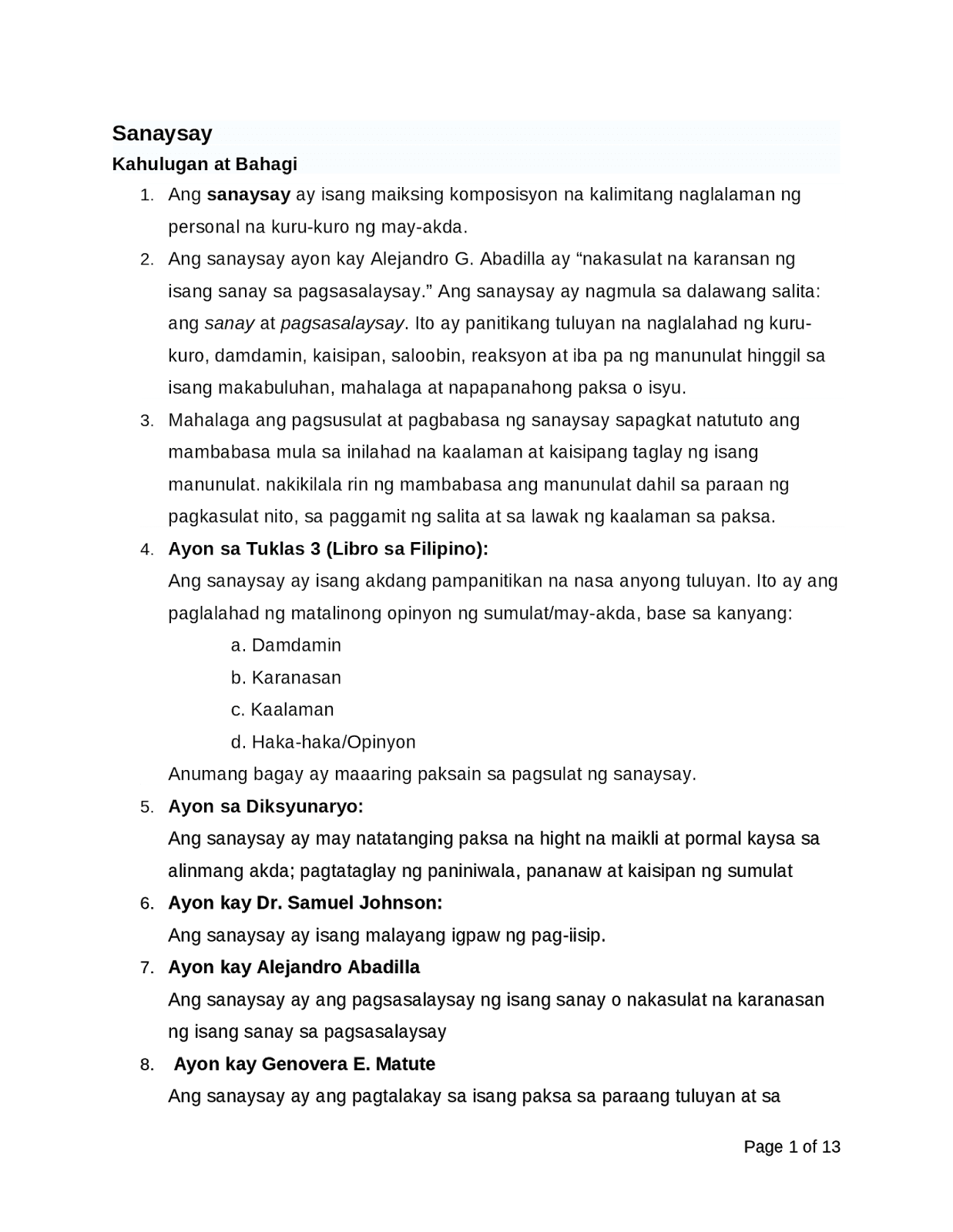 halimbawa ng pormal na sanaysay - philippin news collections