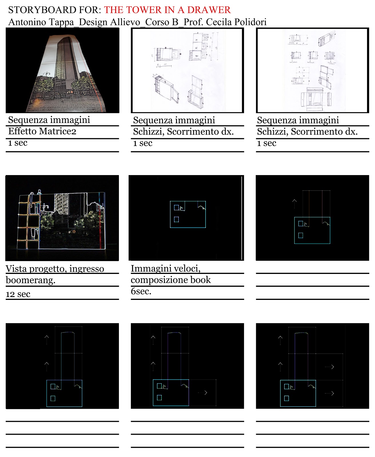 Architecture - Design: Storyboard: The tower in a drawer