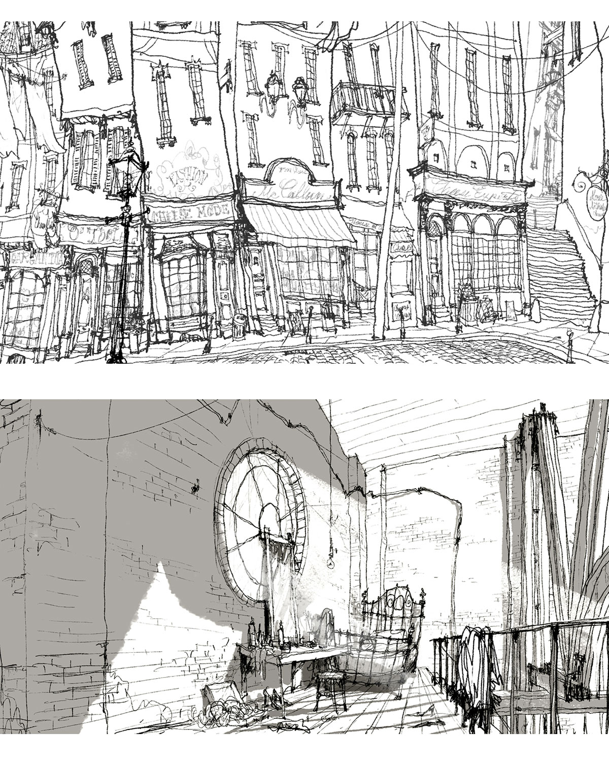 Rail Sea Project: Box Trolls Environment Concepts