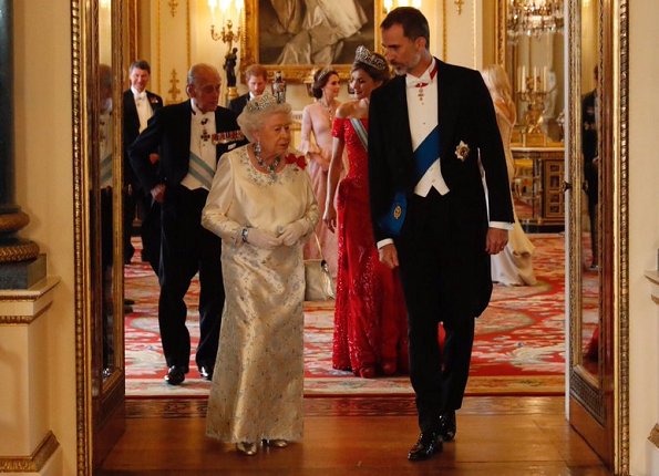 State Banquet - King Felipe and Queen Letizia visit England