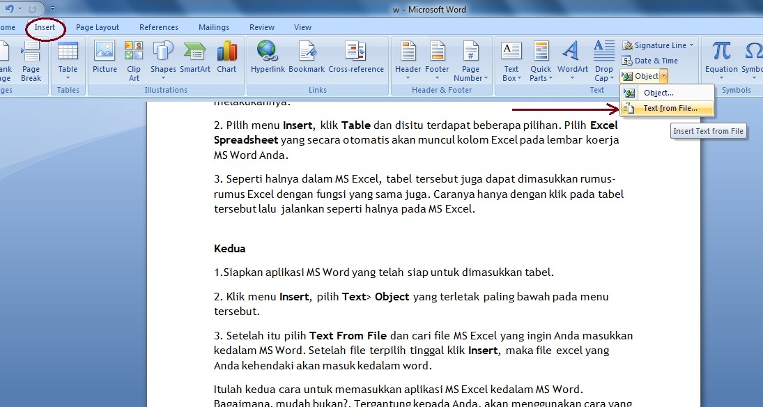 Cara Memasukkan File Word ke Excel Dengan Mudah - Panduan Belajar Ms Office