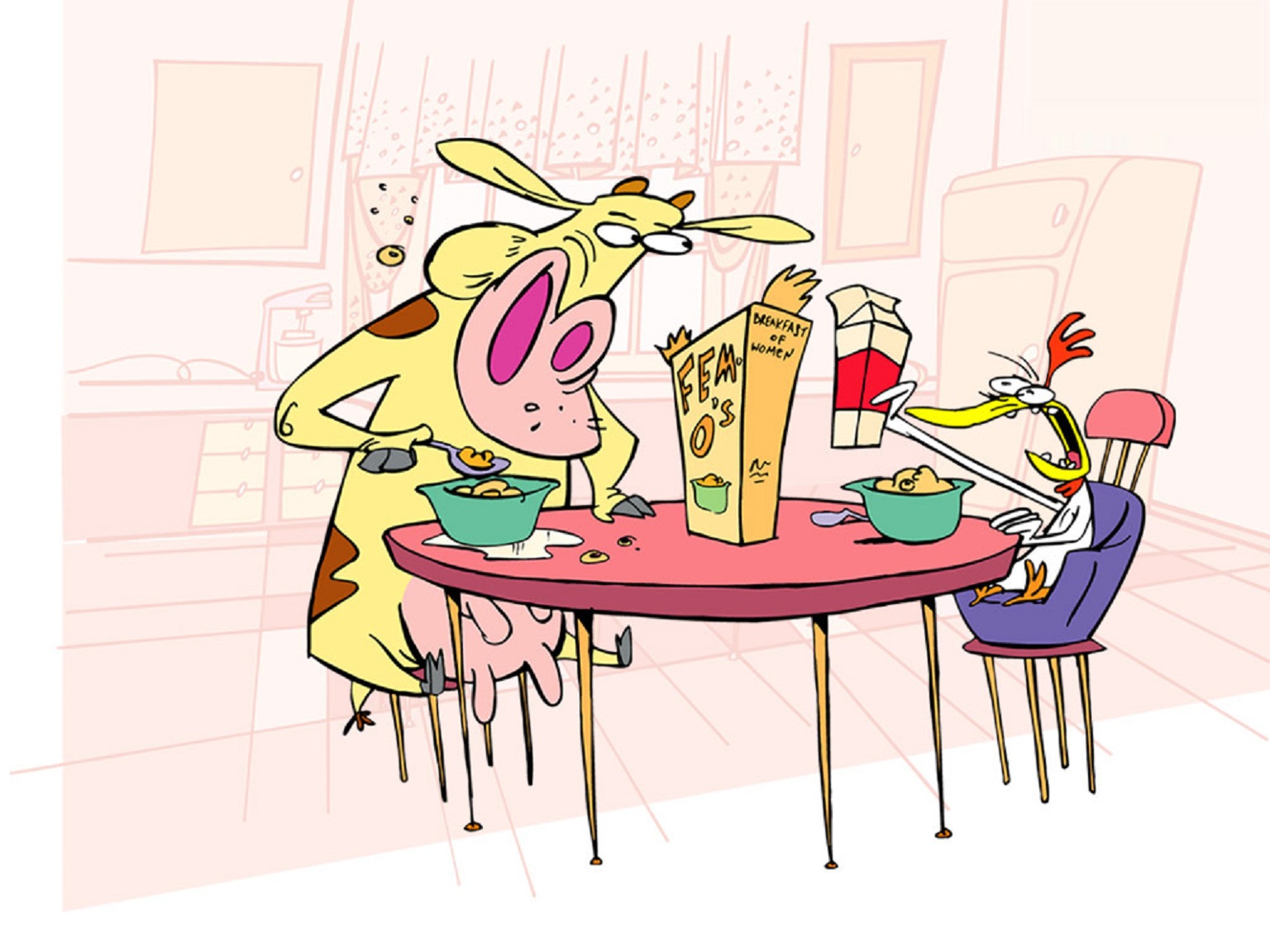 Disney HD Wallpapers: Cow and Chicken HD Wallpapers