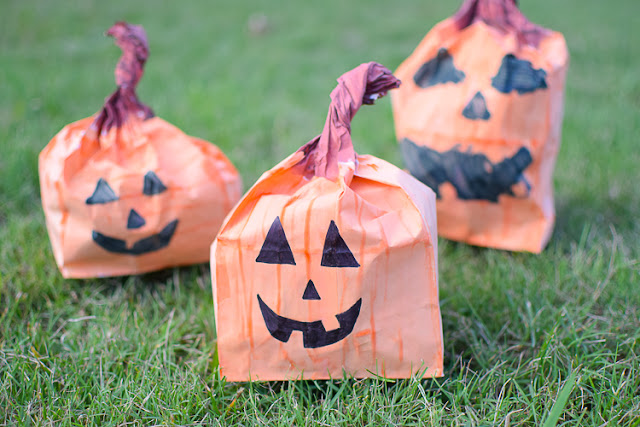 Paper Bag Pumpkins | What Can We Do With Paper And Glue