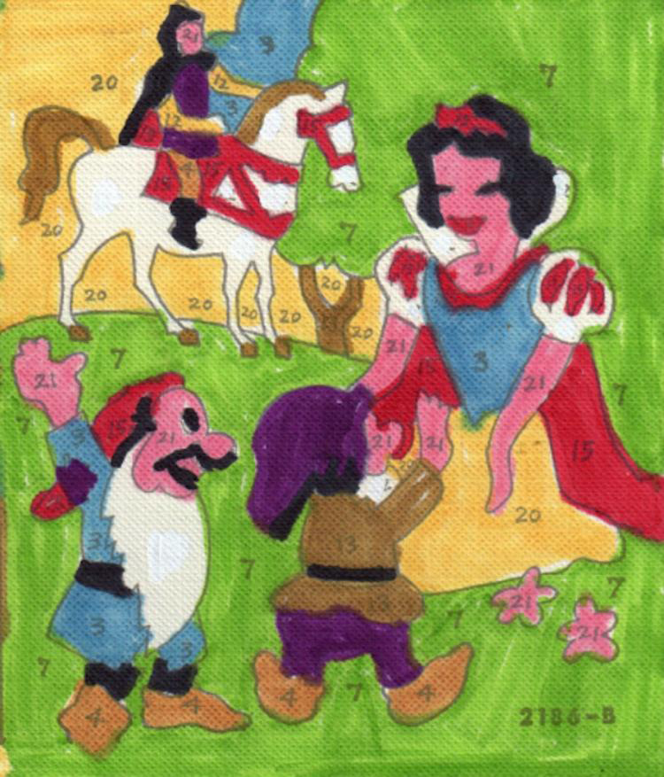 Filmic Light - Snow White Archive: Hasbro 'Snow White' Paint-By-Number Kits