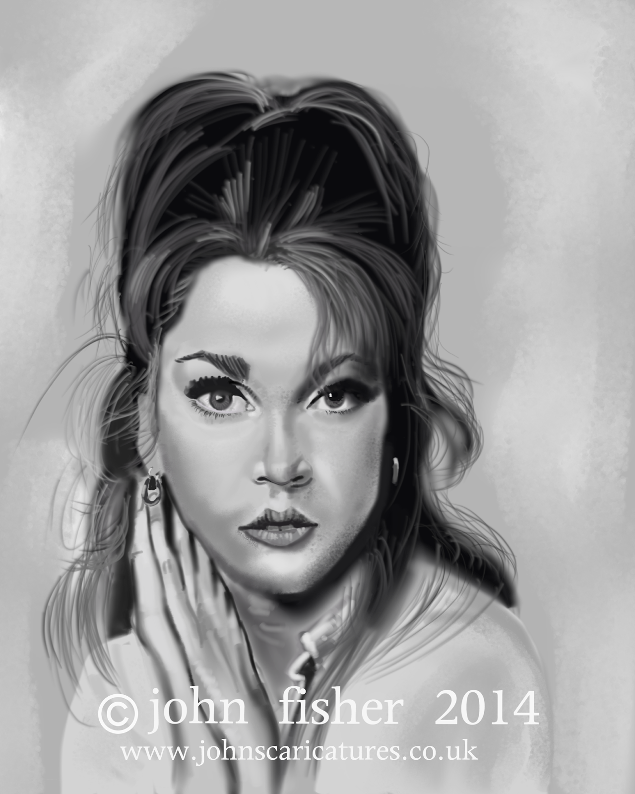 The Art of John Fisher: A young Jane Fonda...