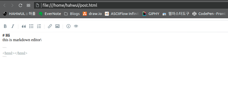 Editorjs Simple Markdown Javascript Library Hahwul
