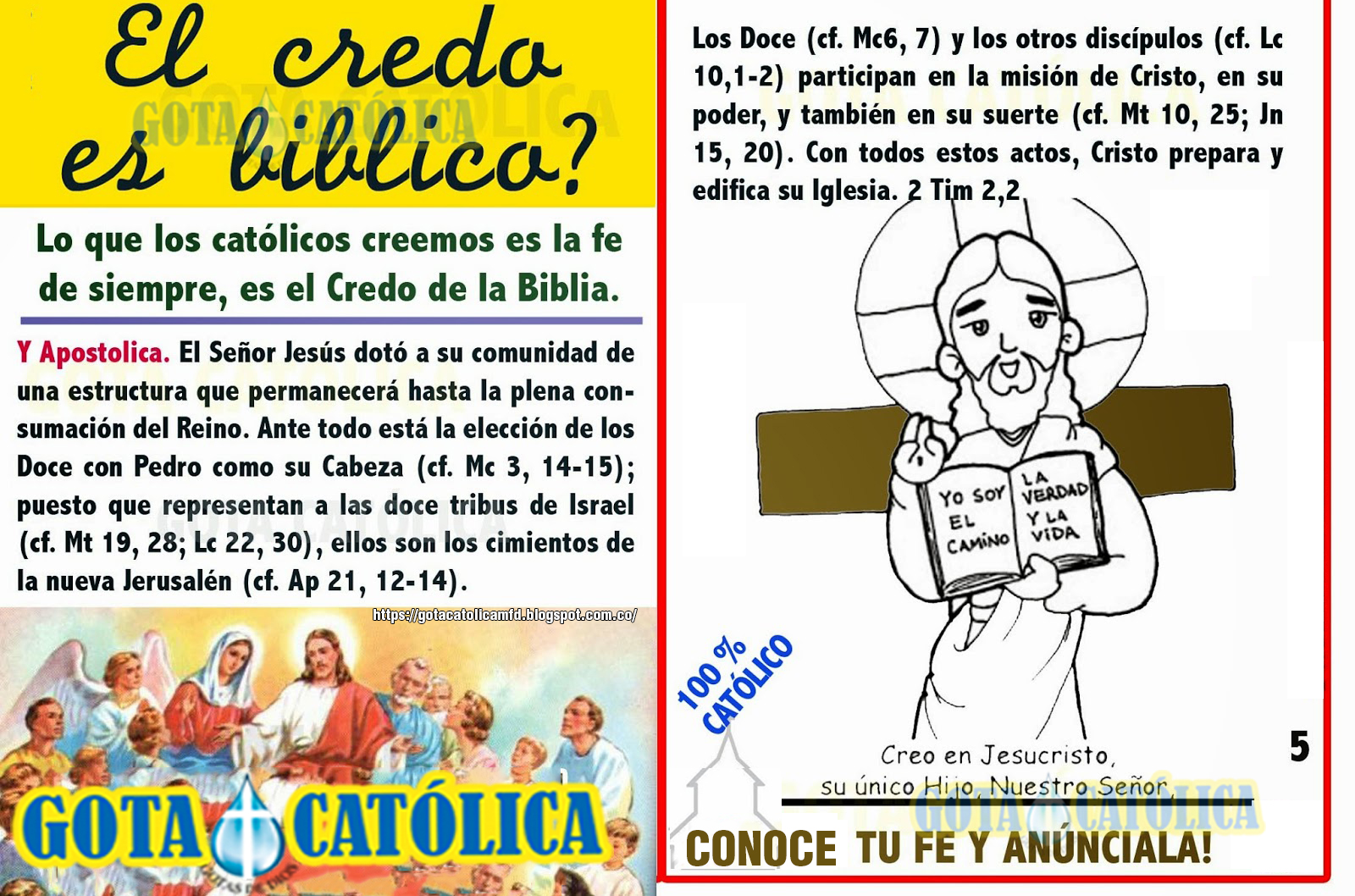 GOTA Católica-Gotas de Dios: El credo es bíblico? 5 / CONOCE TU FE Y ...