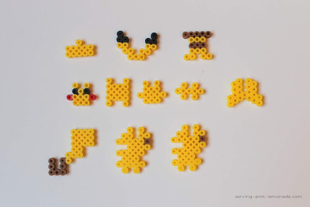Serving Pink Lemonade: 3D Perler Bead Pikachu