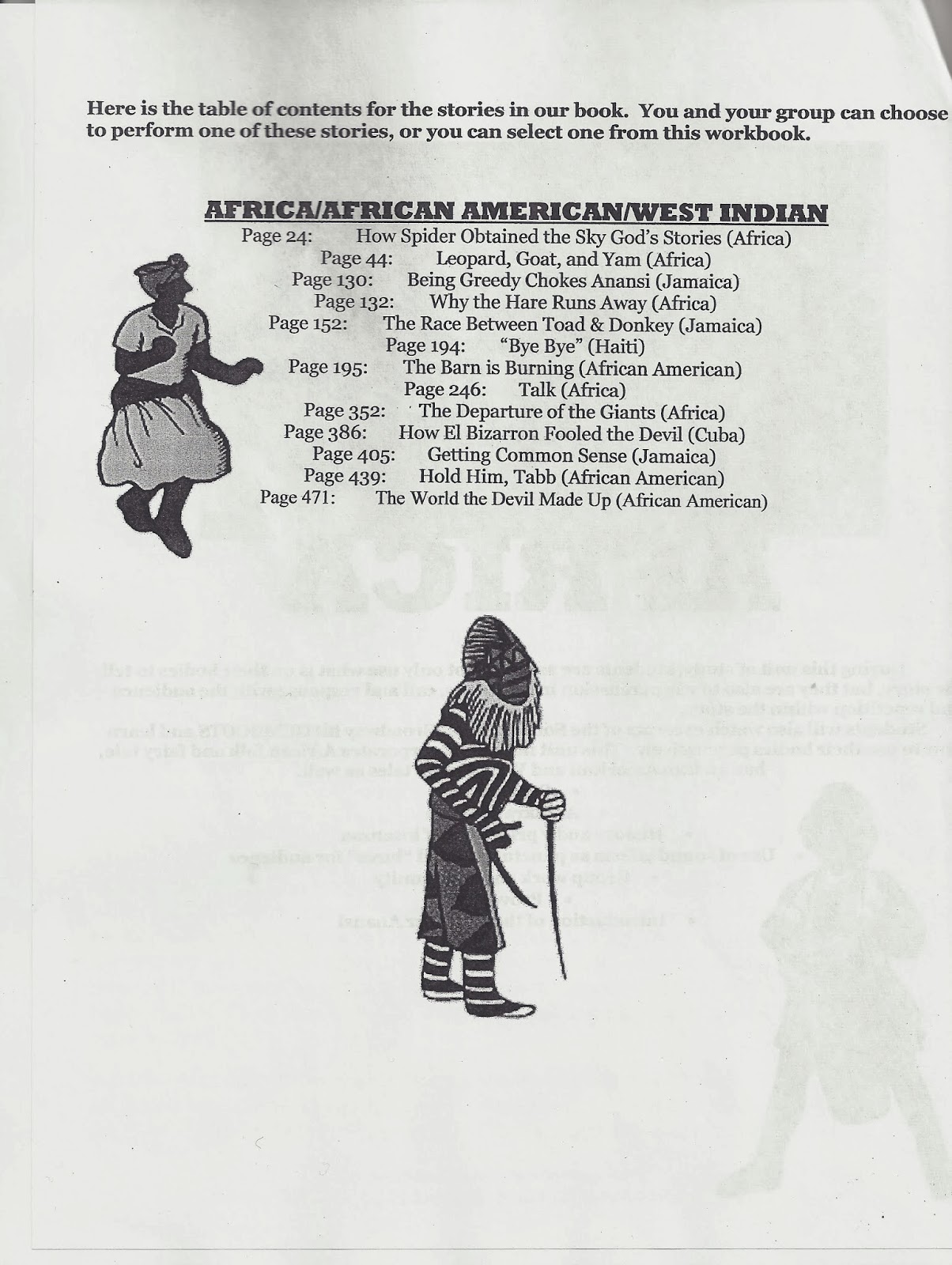 Cooper's Storytelling Class: AFRICAN STORYTELLING UNIT OVERVIEW