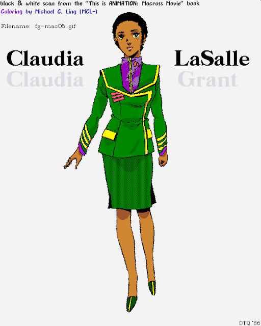 Claudia LaSalle from Robotech Macross