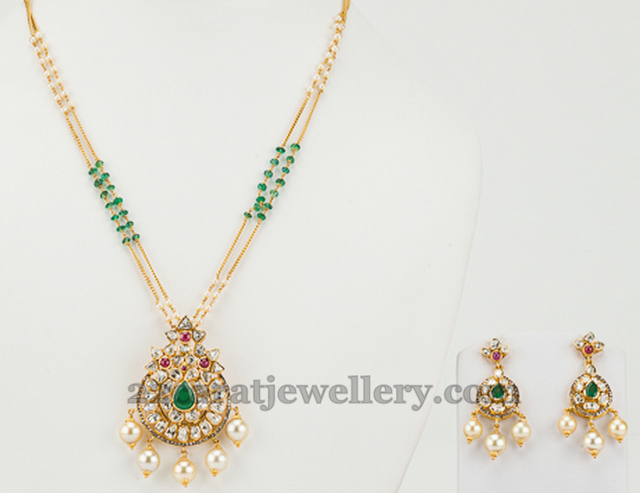 Fancy Simple Latest Necklace - Jewellery Designs