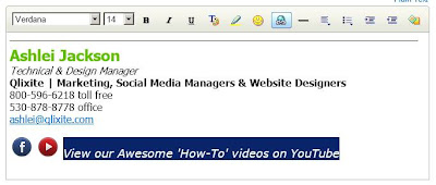 Qlixite Blog: How to Include Social Icons & Links in Email Signatures