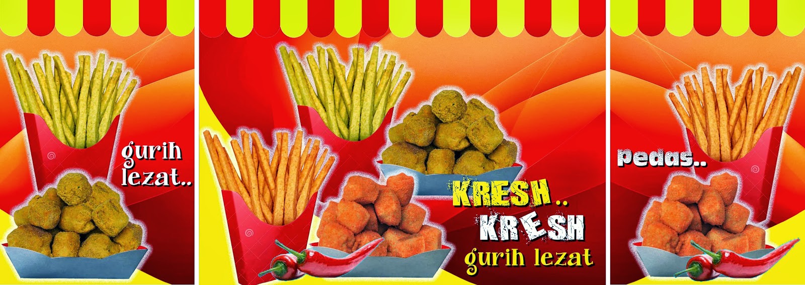 Gambar Spanduk Tahu Crispy Contoh Spanduk Makanan Dan
