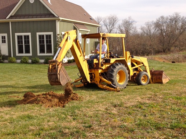 Farm Dover: Ben and his Backhoe/Bulldozer to the Rescue