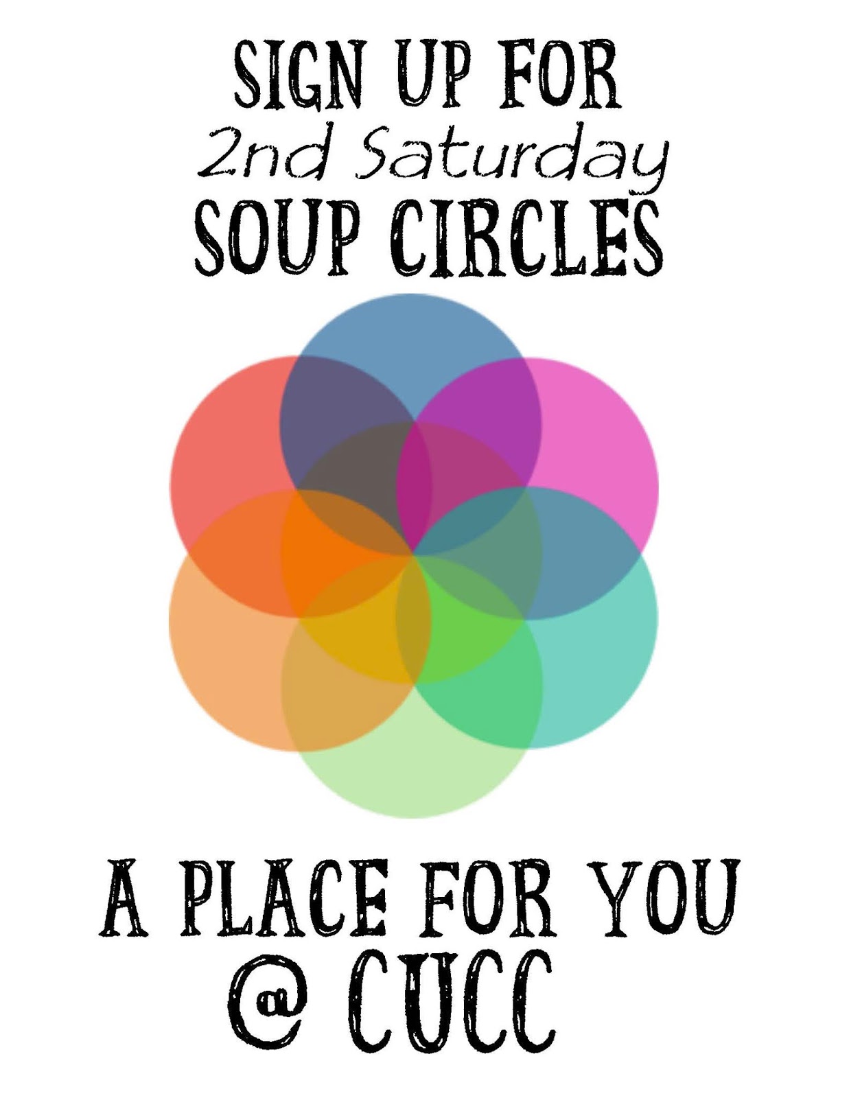 Sign Up for 2nd Saturday Soup Circles