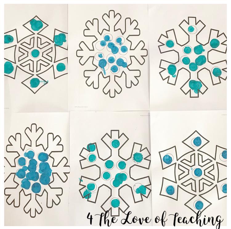 Snowflake Do-a-Dot - For the Love of Teaching
